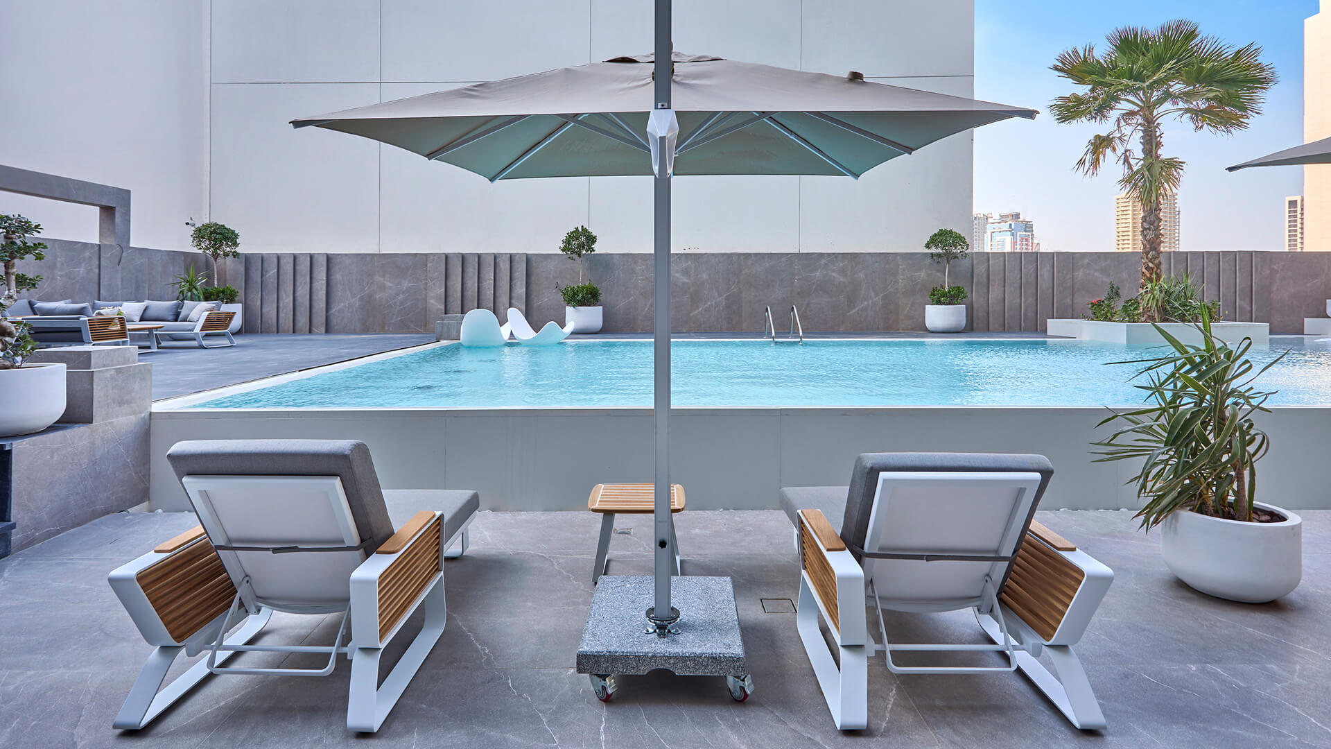 Lusail Residence in Dubai. A project featuring Nexion Surfaces