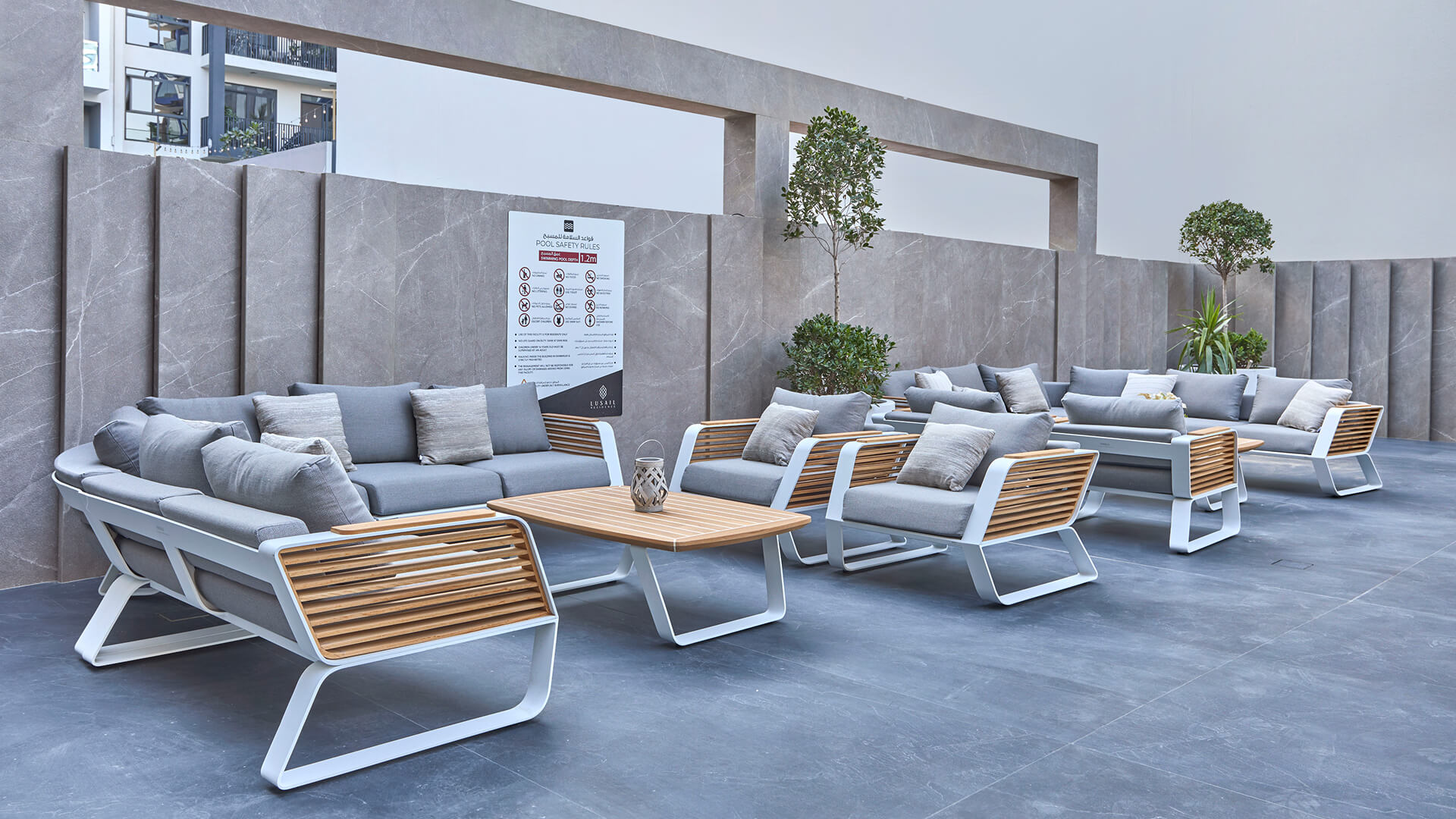 Lusail Residence in Dubai. A project featuring Nexion Surfaces